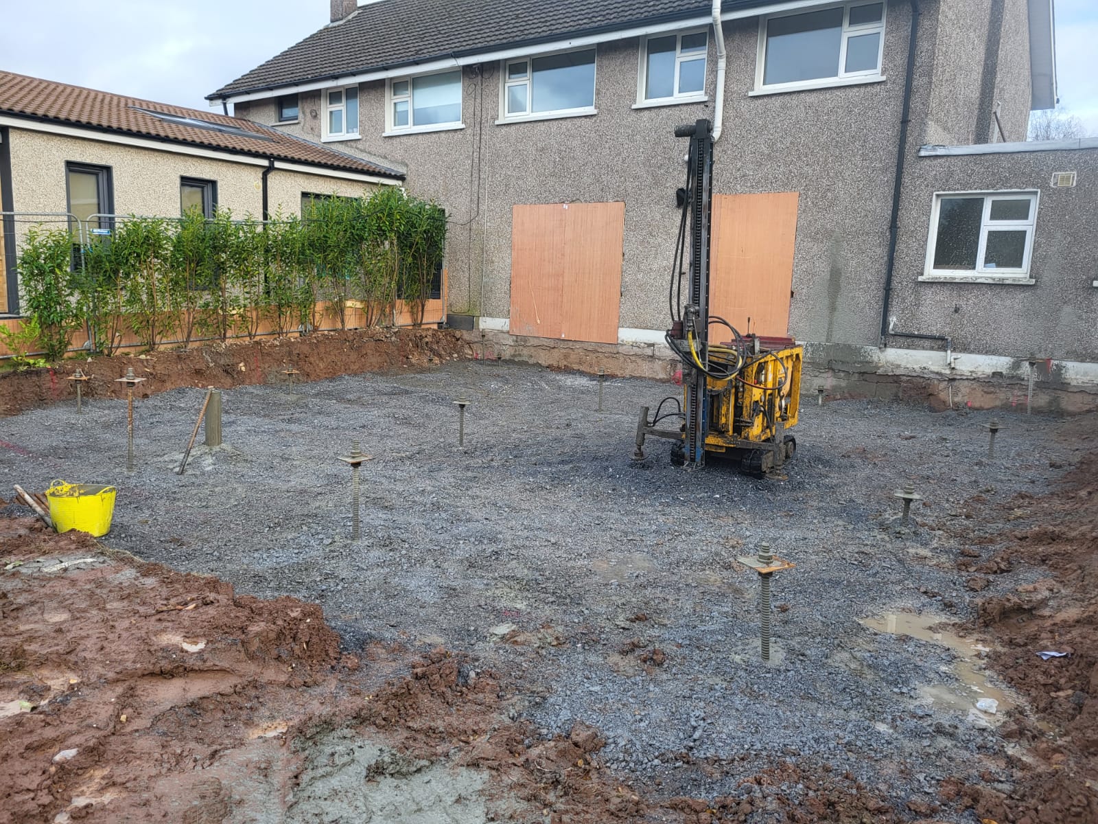Mini Piling / Ischebeck bars in Bishopstown, Cork - JWB Civil Engineering